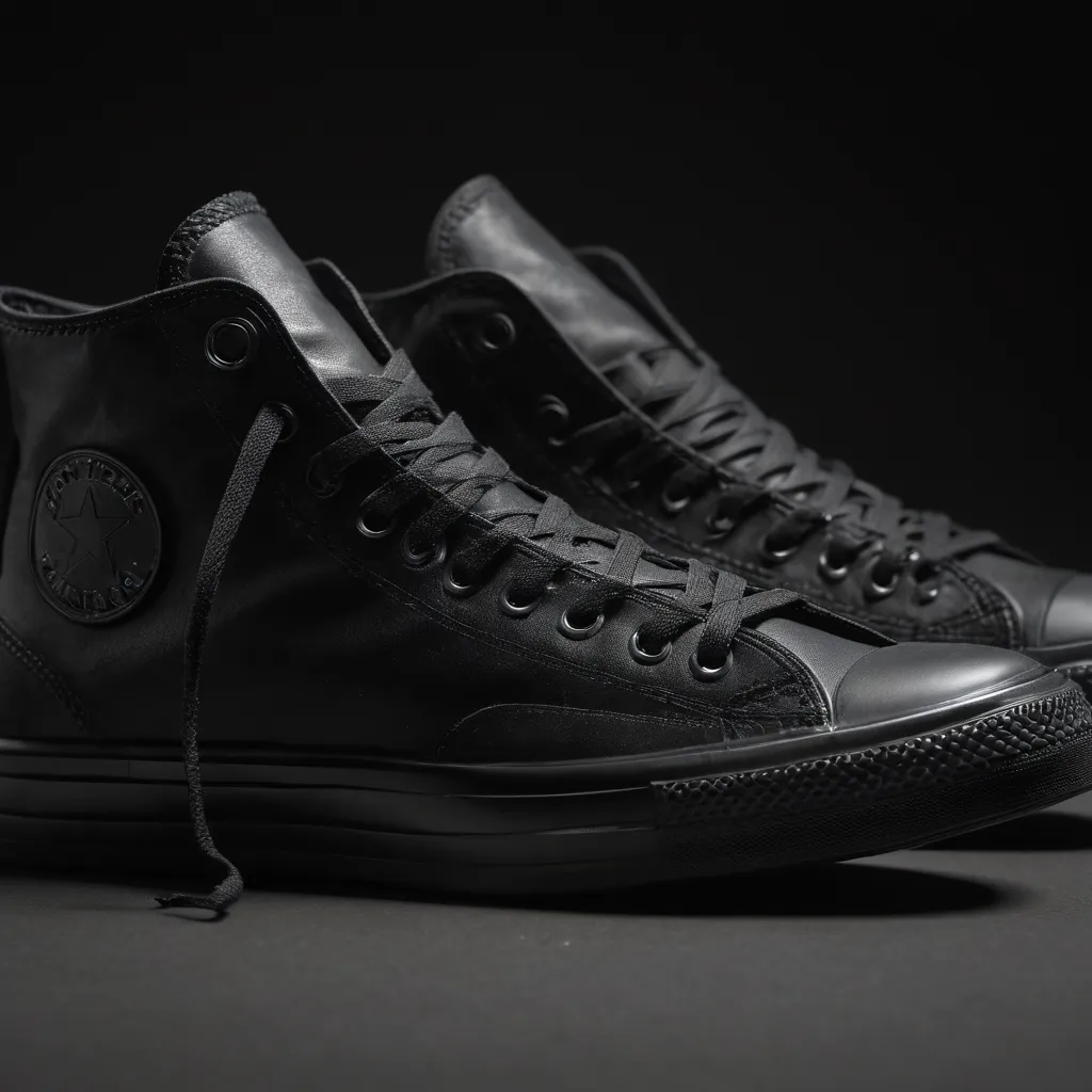 Exploring the Allure of All-Black Converse Chuck Taylors