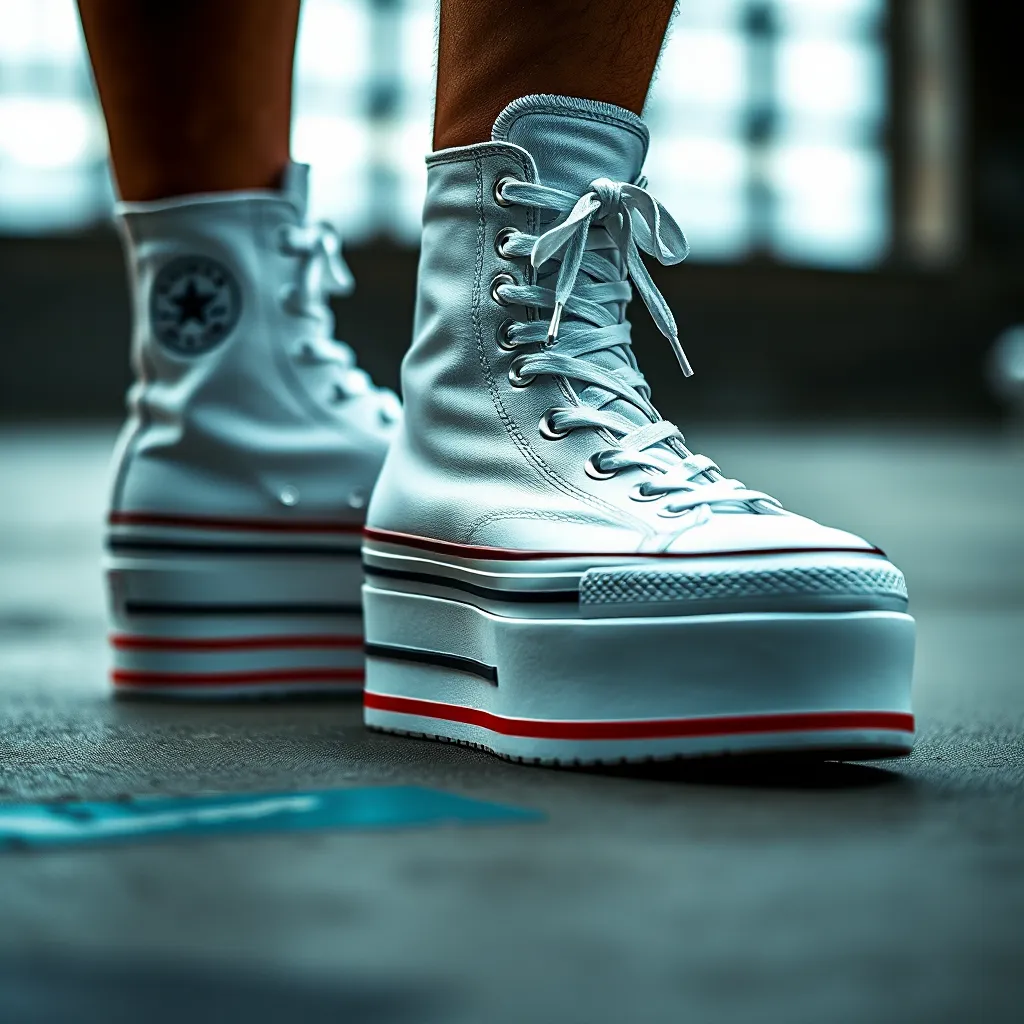 In-Depth Look at White High Top Platform Converse for Skaters