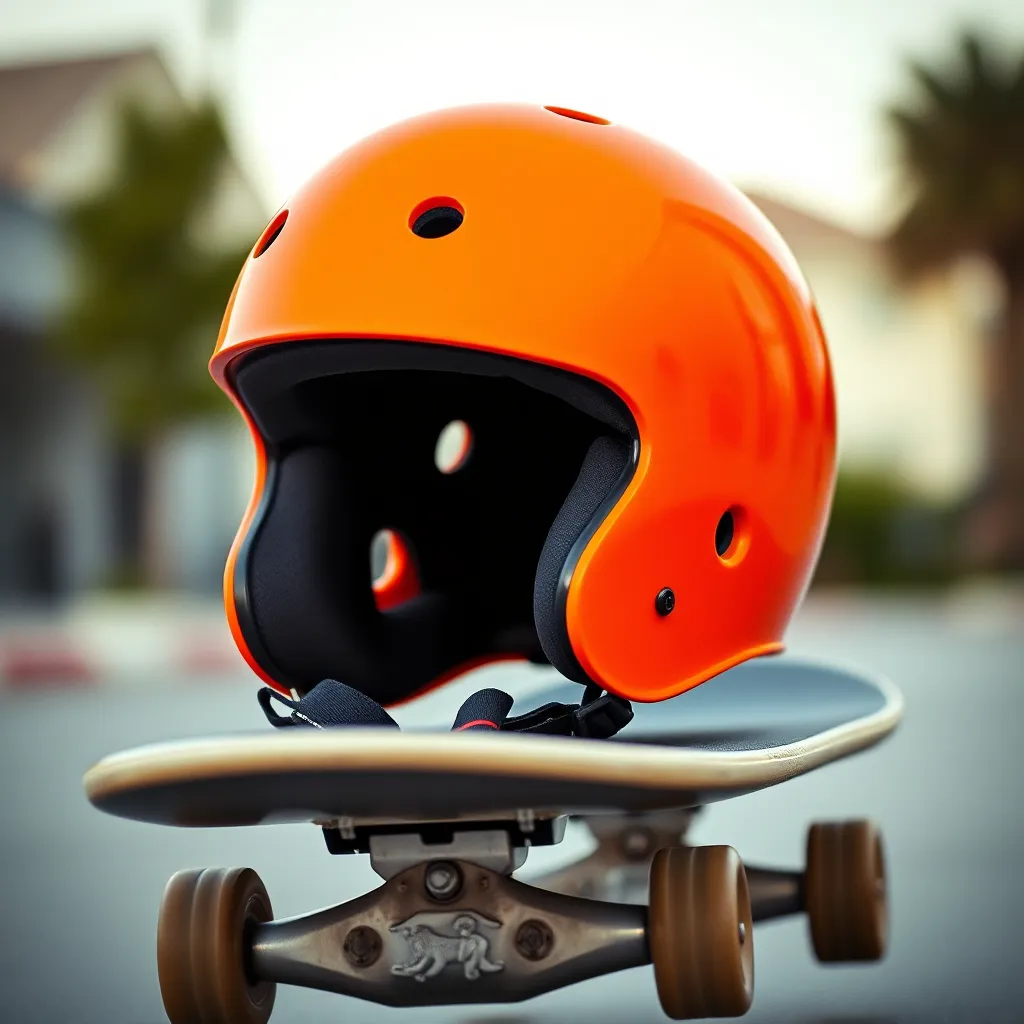 The Impact and Design of Orange Skate Helmets