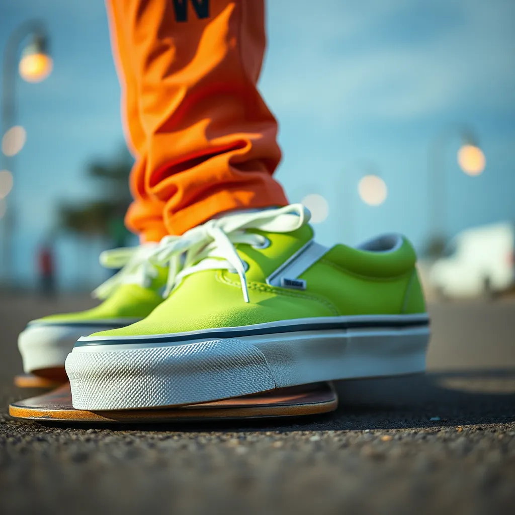 Neon Green Slip-On Vans: Their Role in Skateboarding Culture
